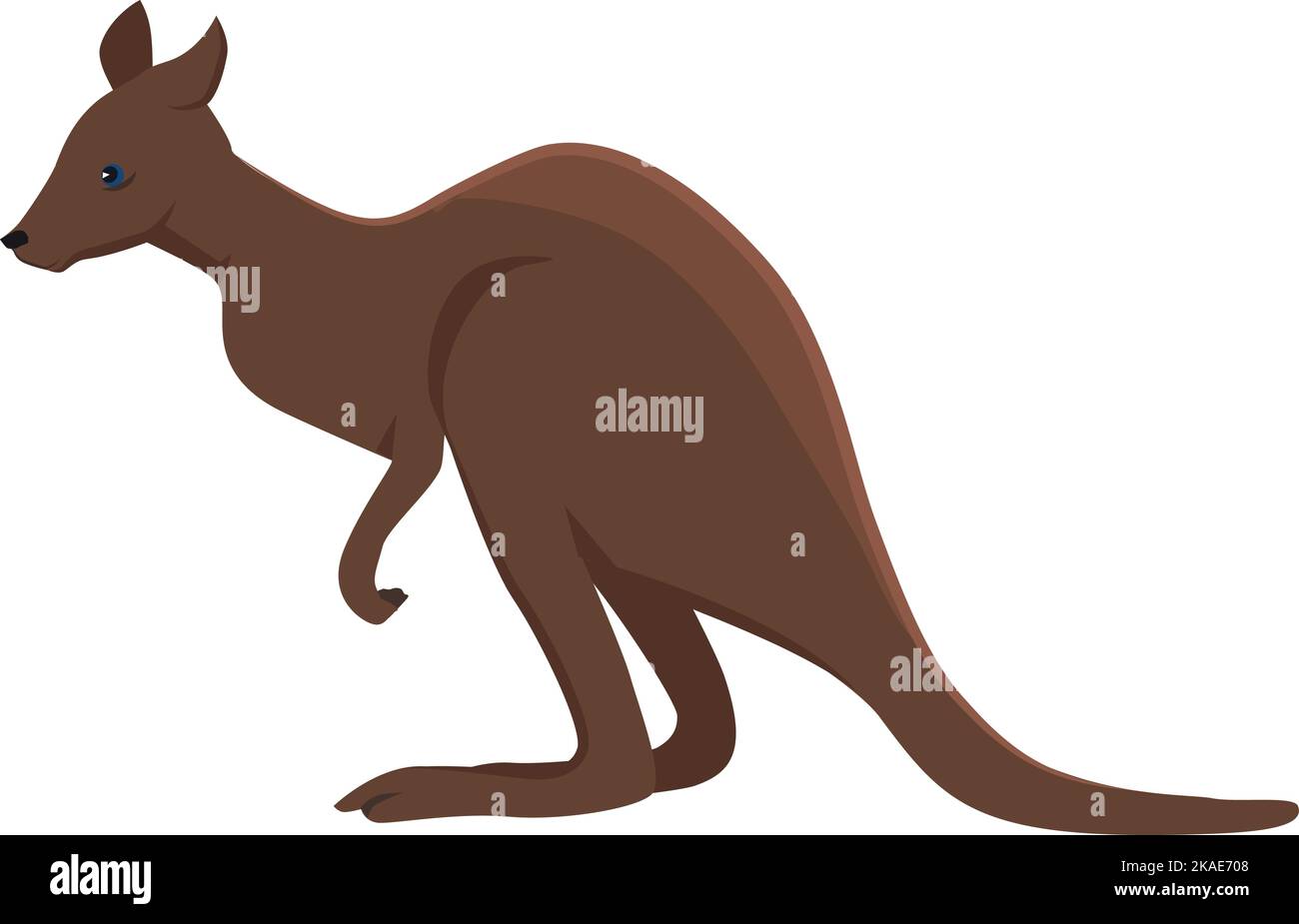 Cartoon kangaroo jumping Cut Out Stock Images & Pictures - Alamy