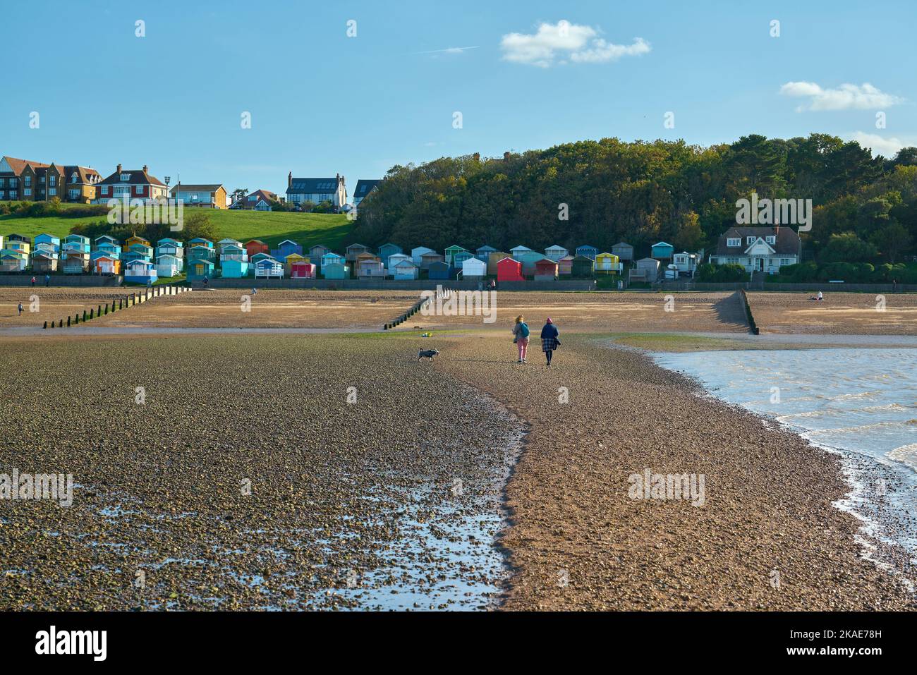A scenic view of the Street leading towards the Tankerton Bay beach ...