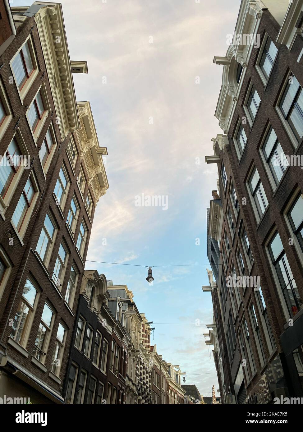A bottom view of city buildings Stock Photo - Alamy