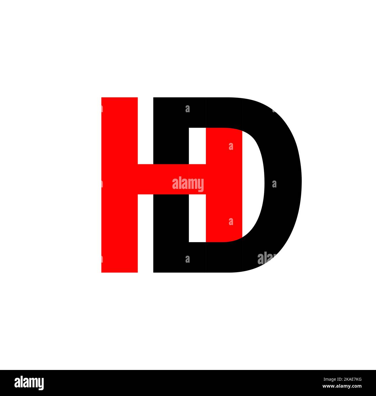 A vector design of HD monogram icon on white background Stock Vector ...