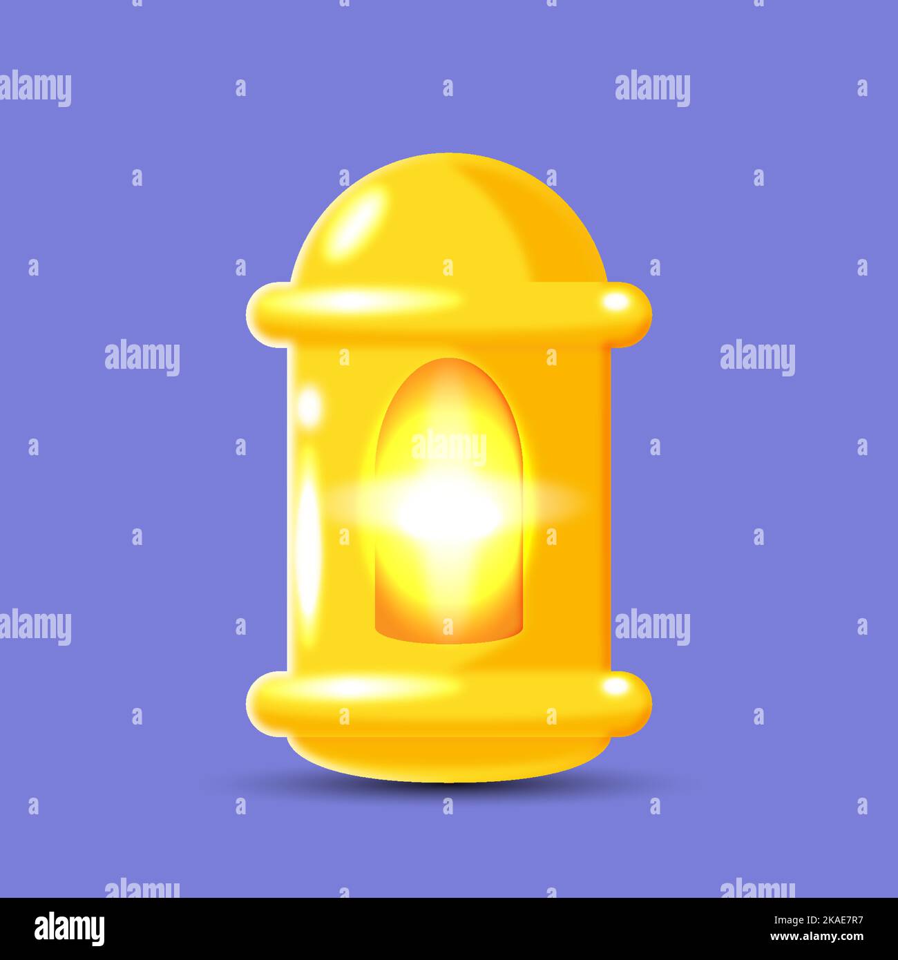 this is a 3d realistic lantern Islamic object Stock Vector Image & Art ...
