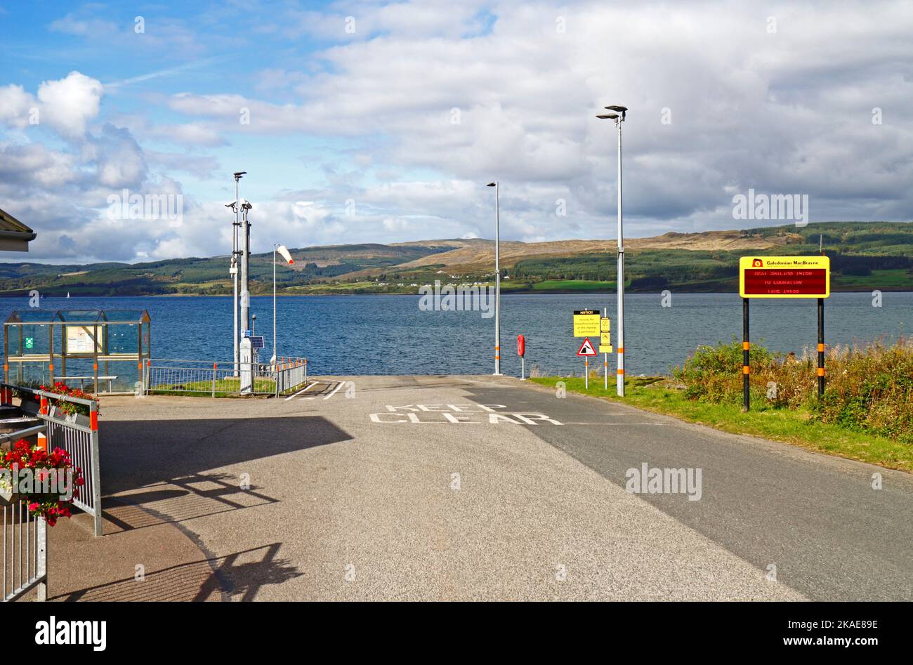 A view of the Ferry Terminal slipway at Fishnish for Lochaline on the ...