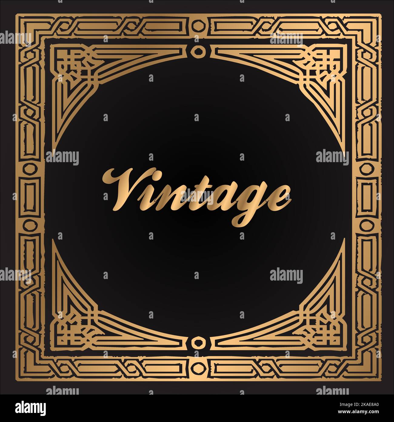 A vector illustration of decorative vintage frame Stock Vector Image ...