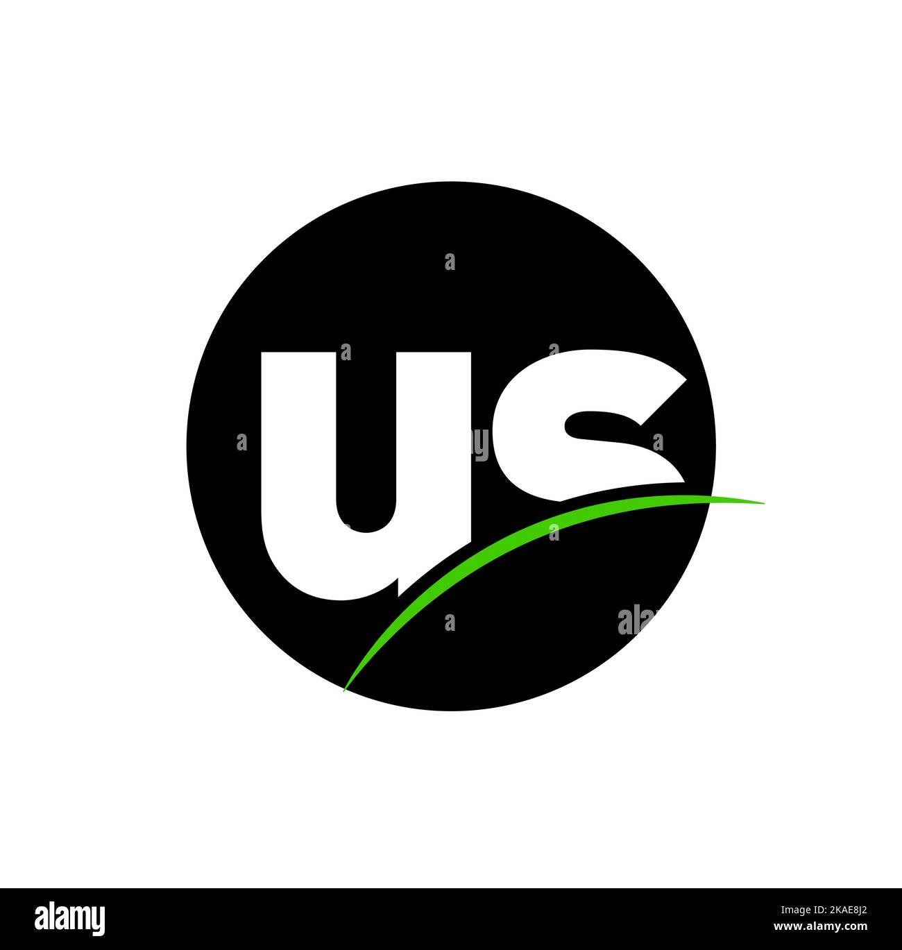 A vector illustration of a "US" company brand logo Stock Vector Image ...