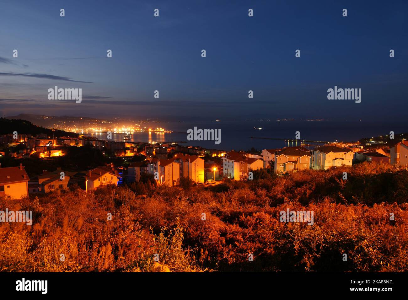 Eregli Town of Zonguldak, Turkey, is an important port city for the ...