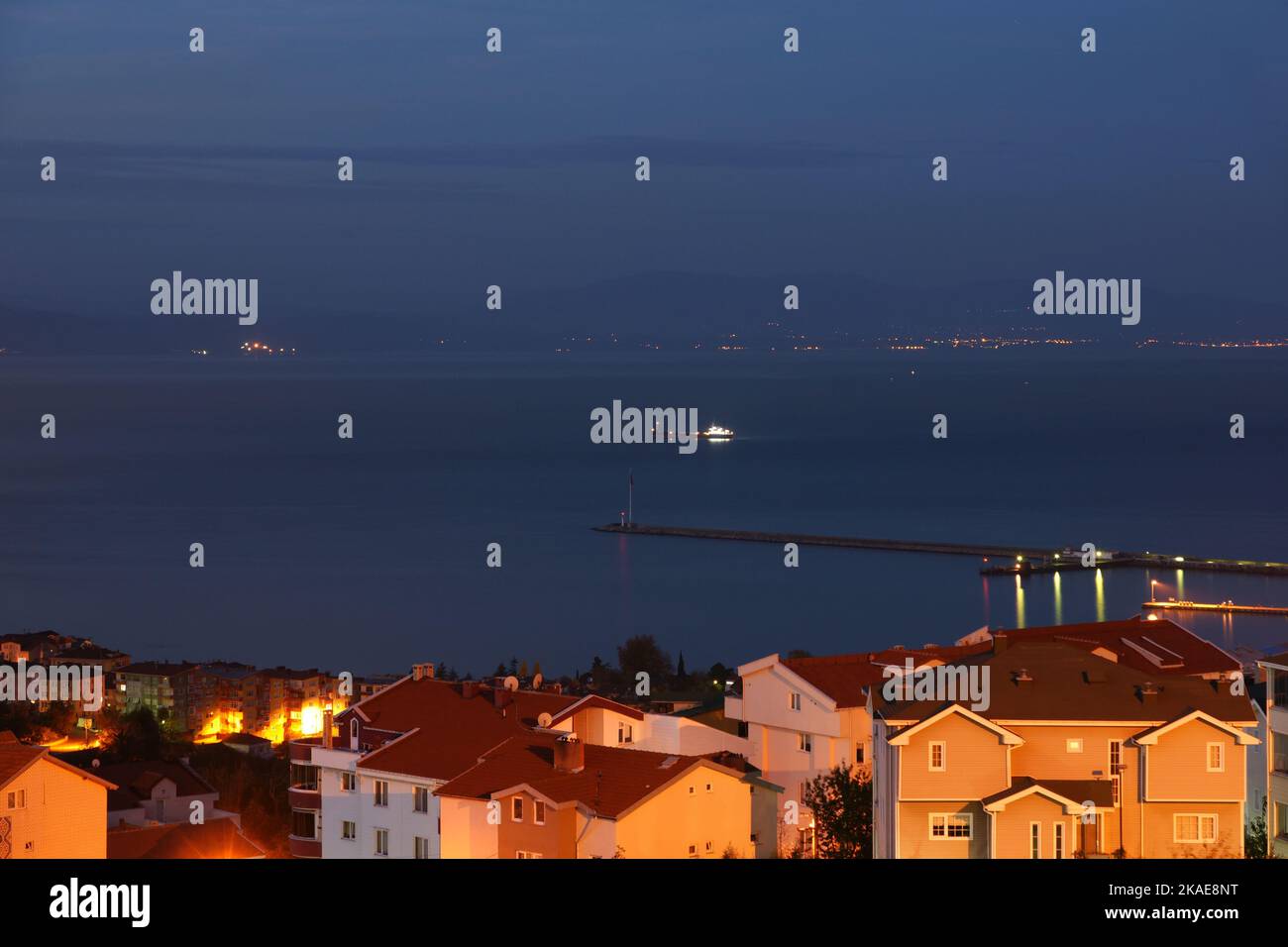 Eregli Town of Zonguldak, Turkey, is an important port city for the ...