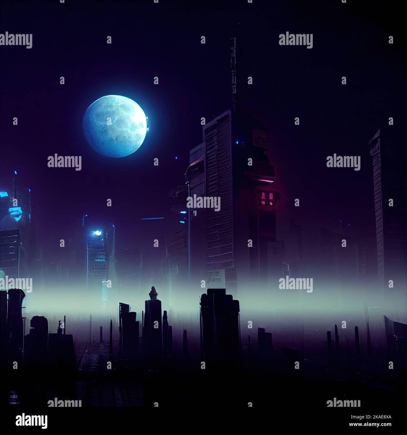 City floating in sky illustration hi-res stock photography and images ...
