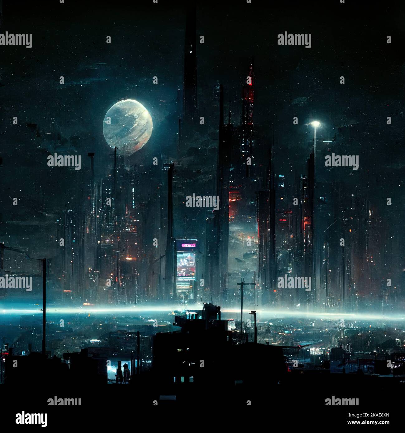 City floating in sky illustration hi-res stock photography and images ...