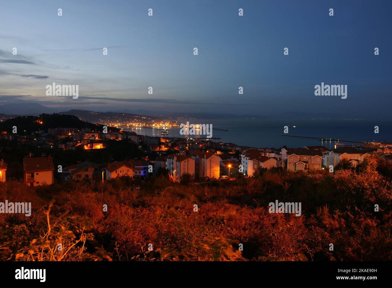Eregli Town of Zonguldak, Turkey, is an important port city for the ...
