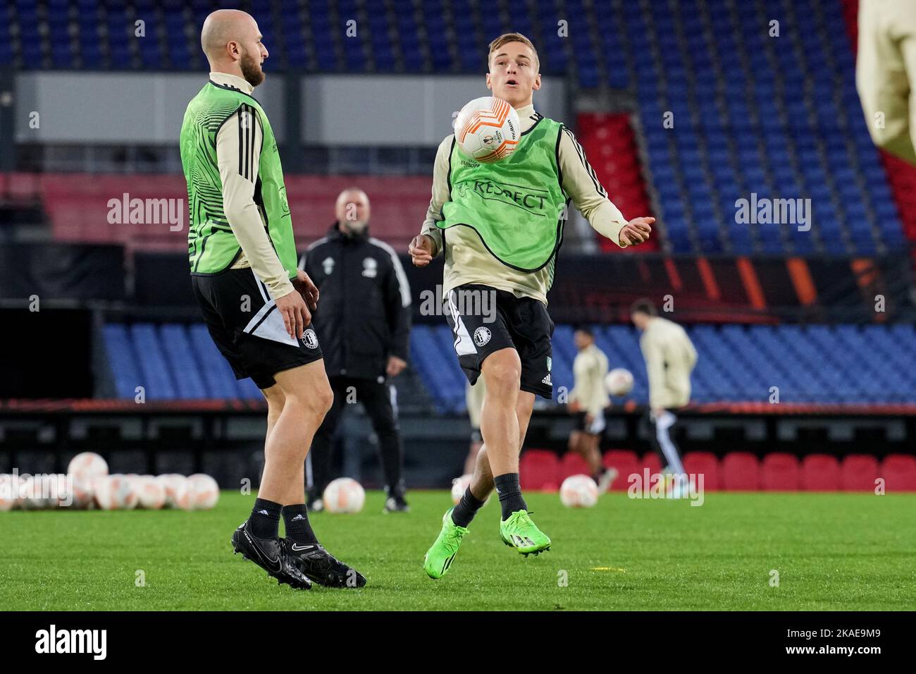 Rotterdam - Noah Naujoks of Feyenoord during the press conference and ...
