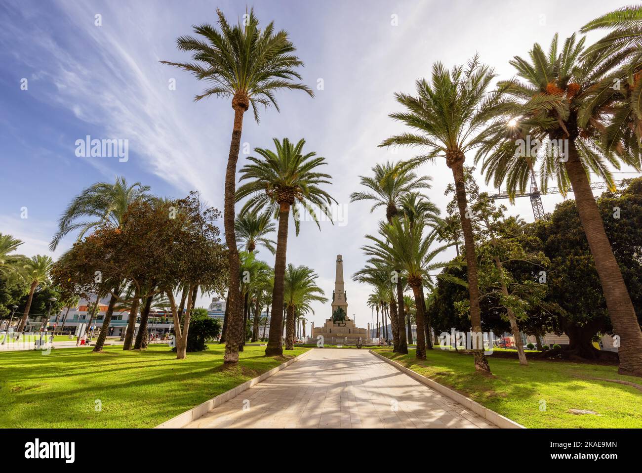 Historical site, Monument to the Heroes of Cavite. Cartagena, Spain ...