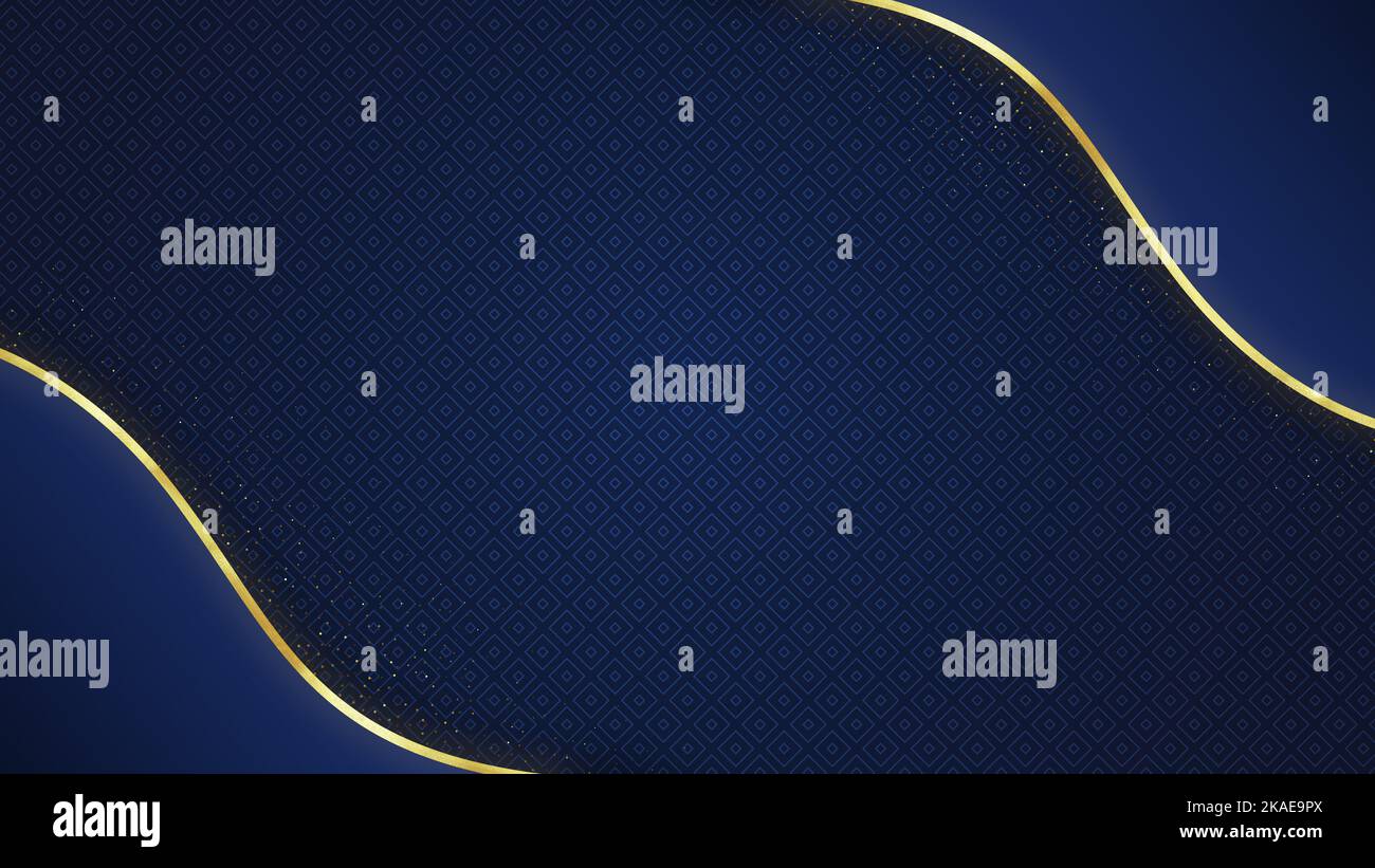 Blue Luxury Background Presentation Slide Frame Layout Template ...