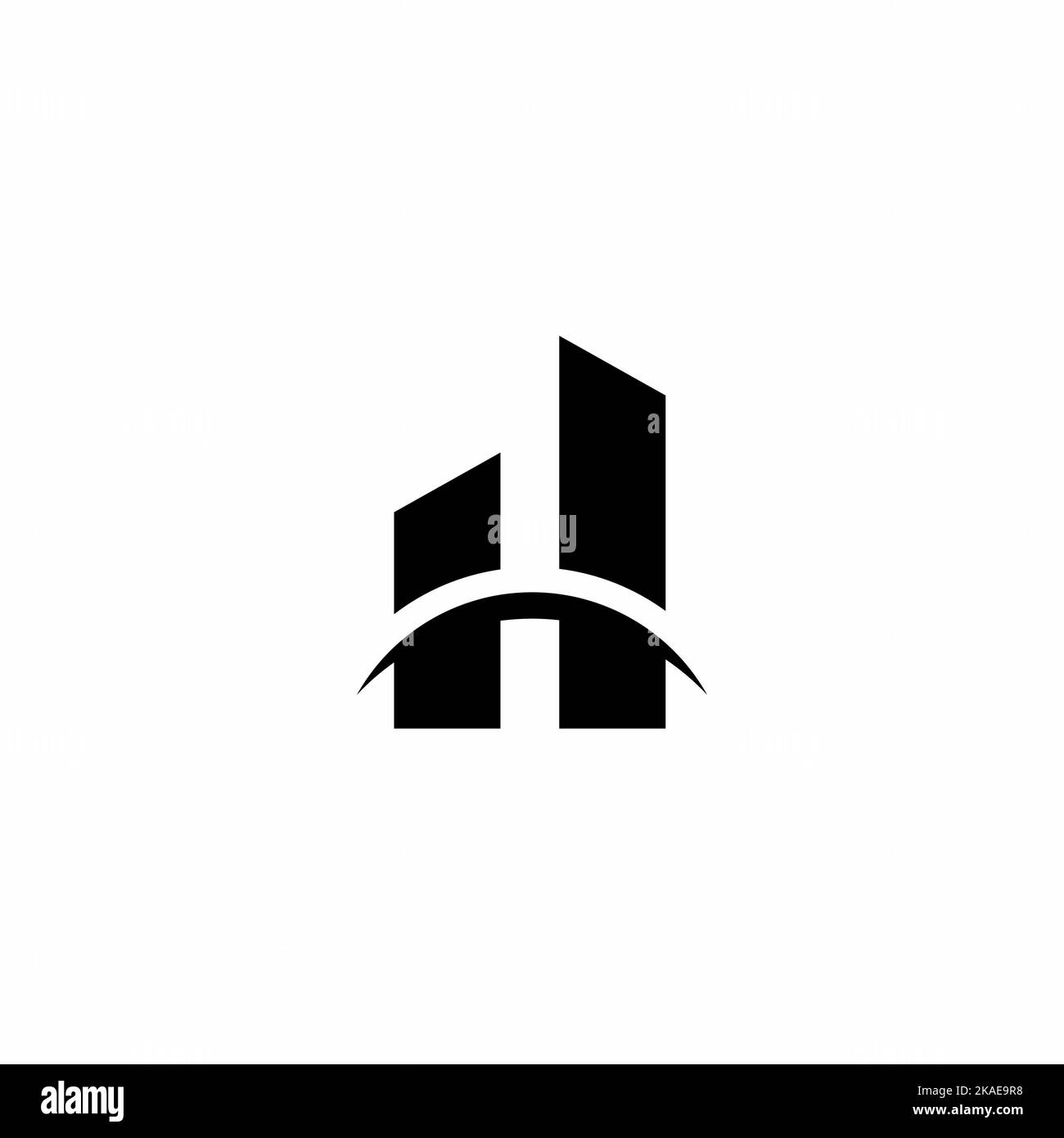H logo and building design Stock Vector Image & Art - Alamy