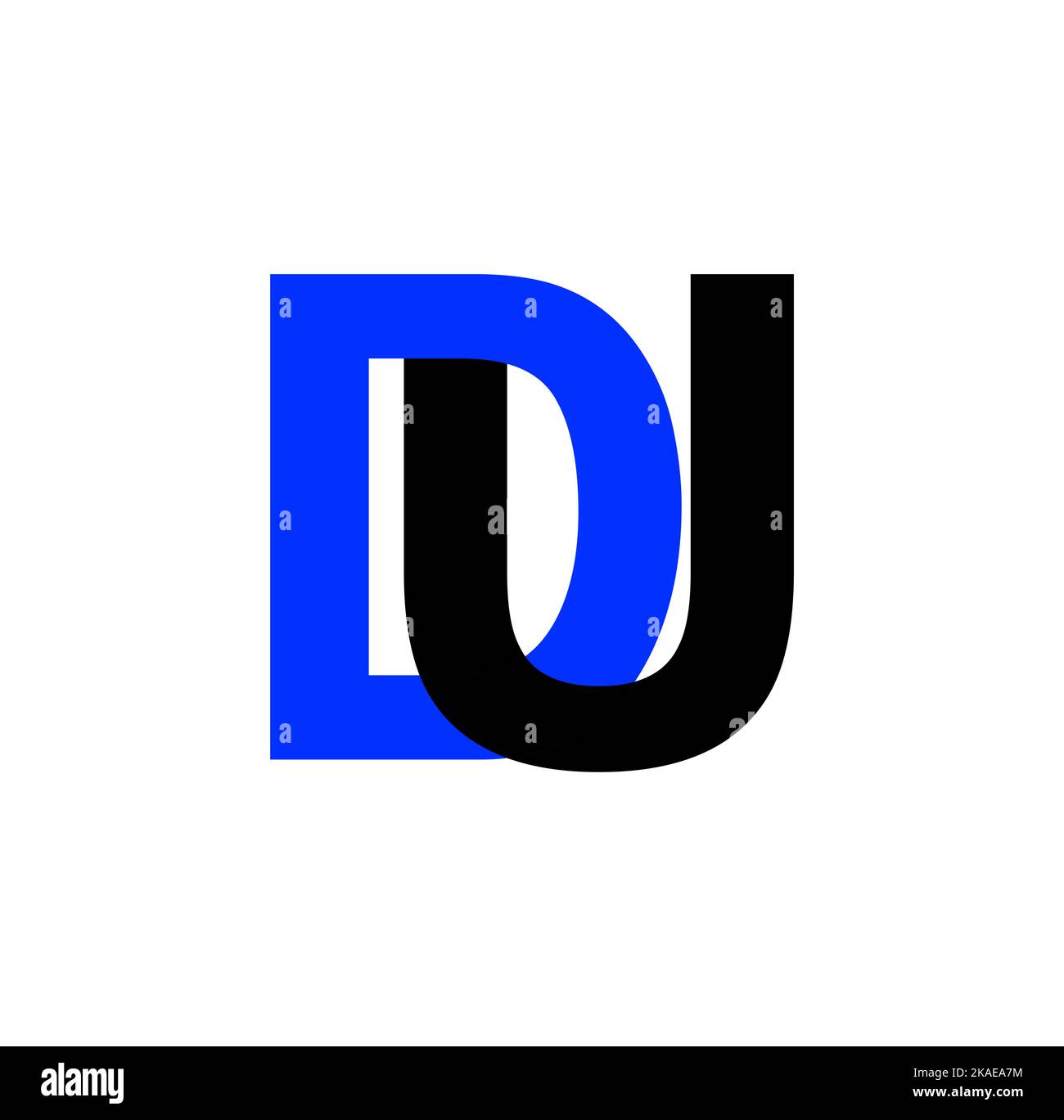 A vector design of DU monogram icon on white background Stock Vector ...