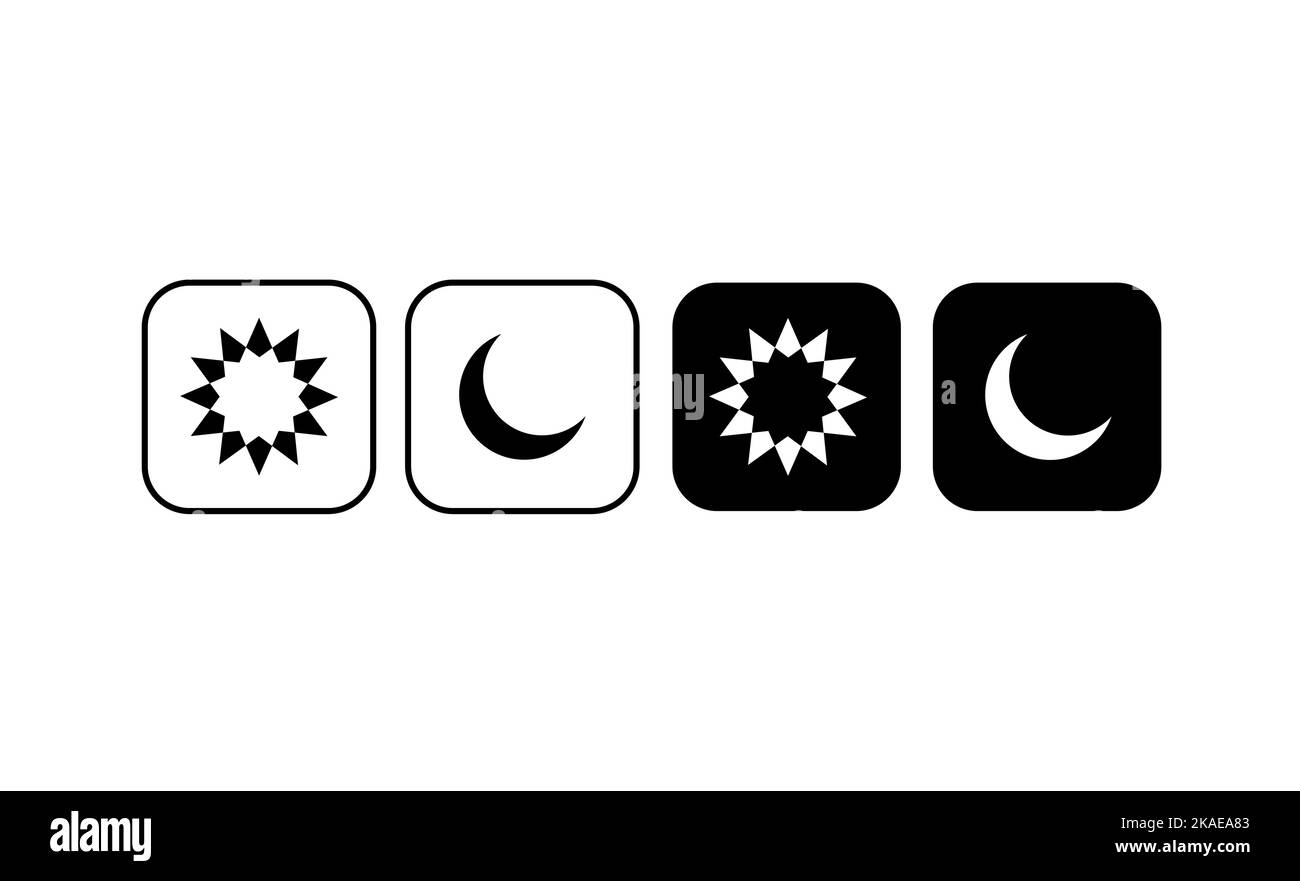 Vector day night switch. Mobile app interface design concept. Dark mode ... Vector day night switch. Mobile app interface design concept. Dark mode ...