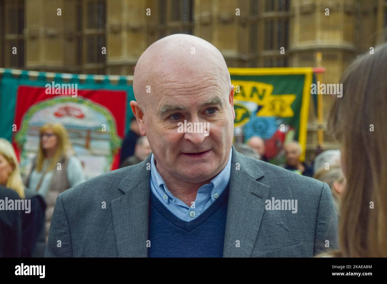 RMT (Rail, Maritime and Transport workers union) general secretary Mick ...