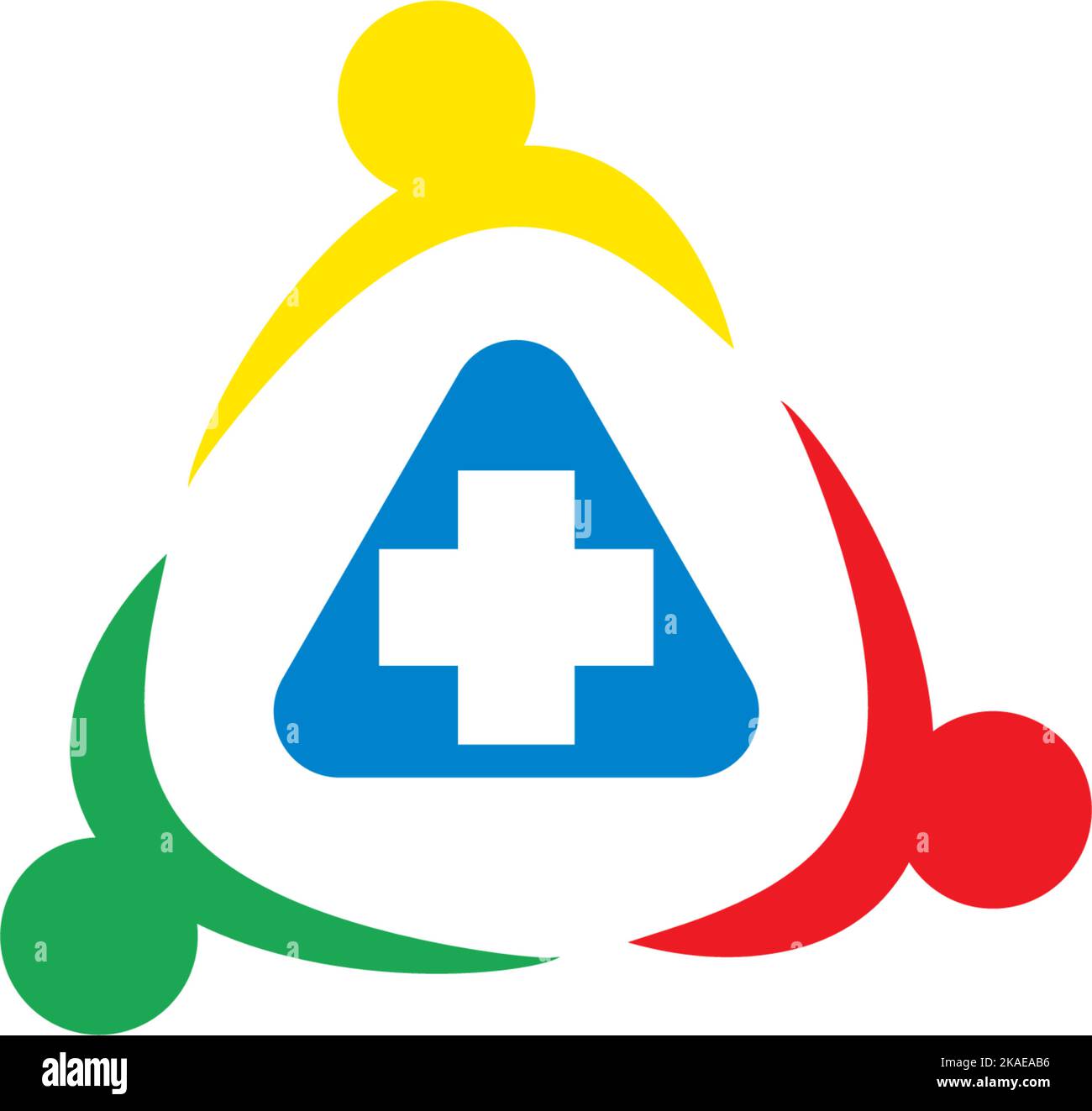 A colorful vector illustration of community care icon Stock Vector ...