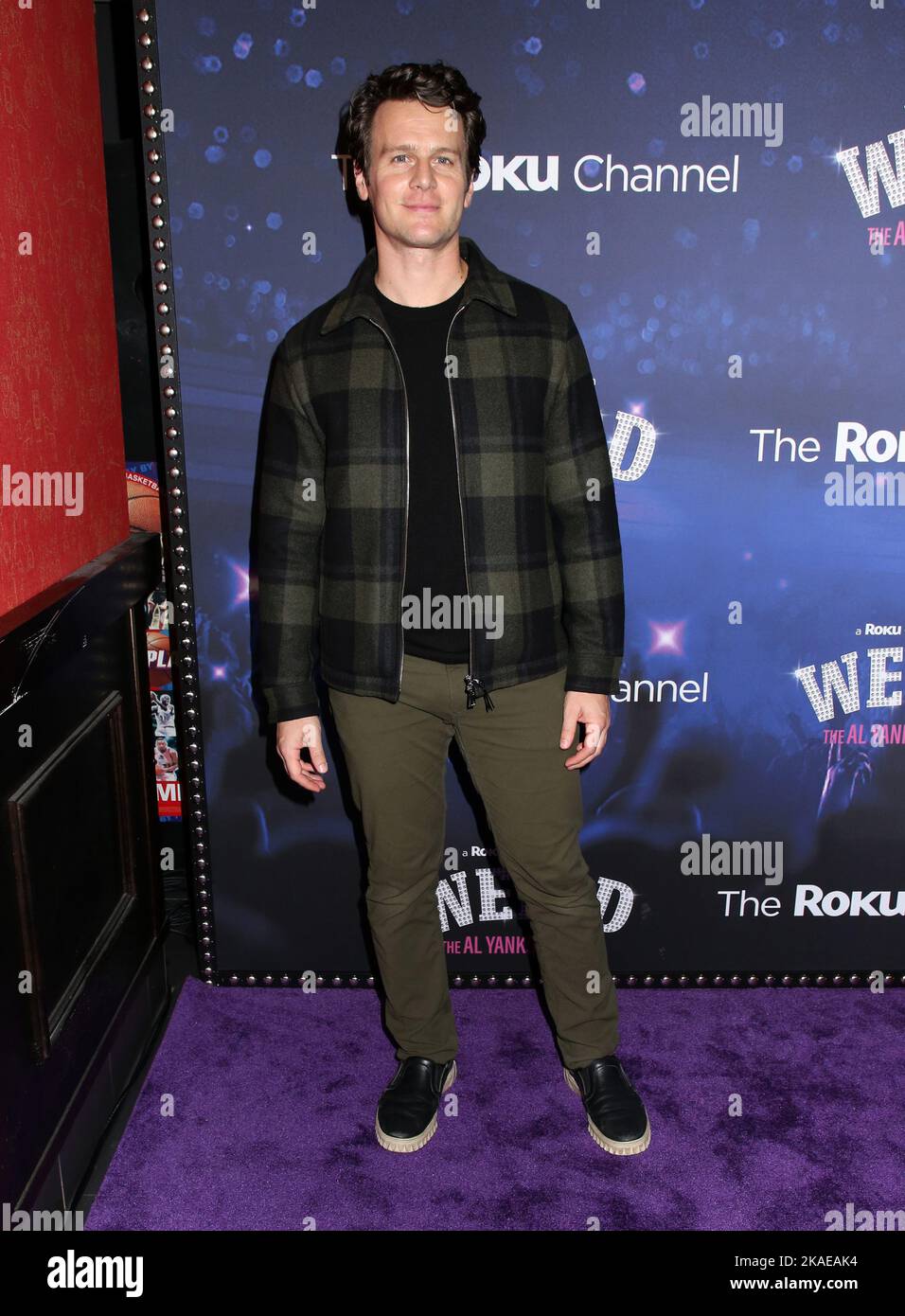 Jonathan Groff attending 'Weird: The Al Yankovic Story' New York ...