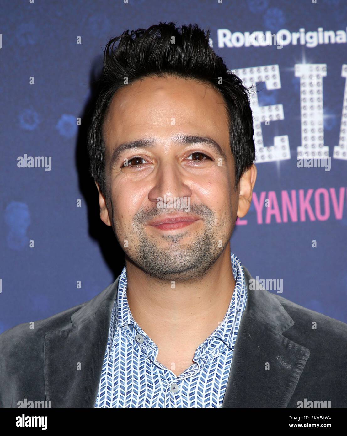 Lin-Manuel Miranda attending 'Weird: The Al Yankovic Story' New York ...