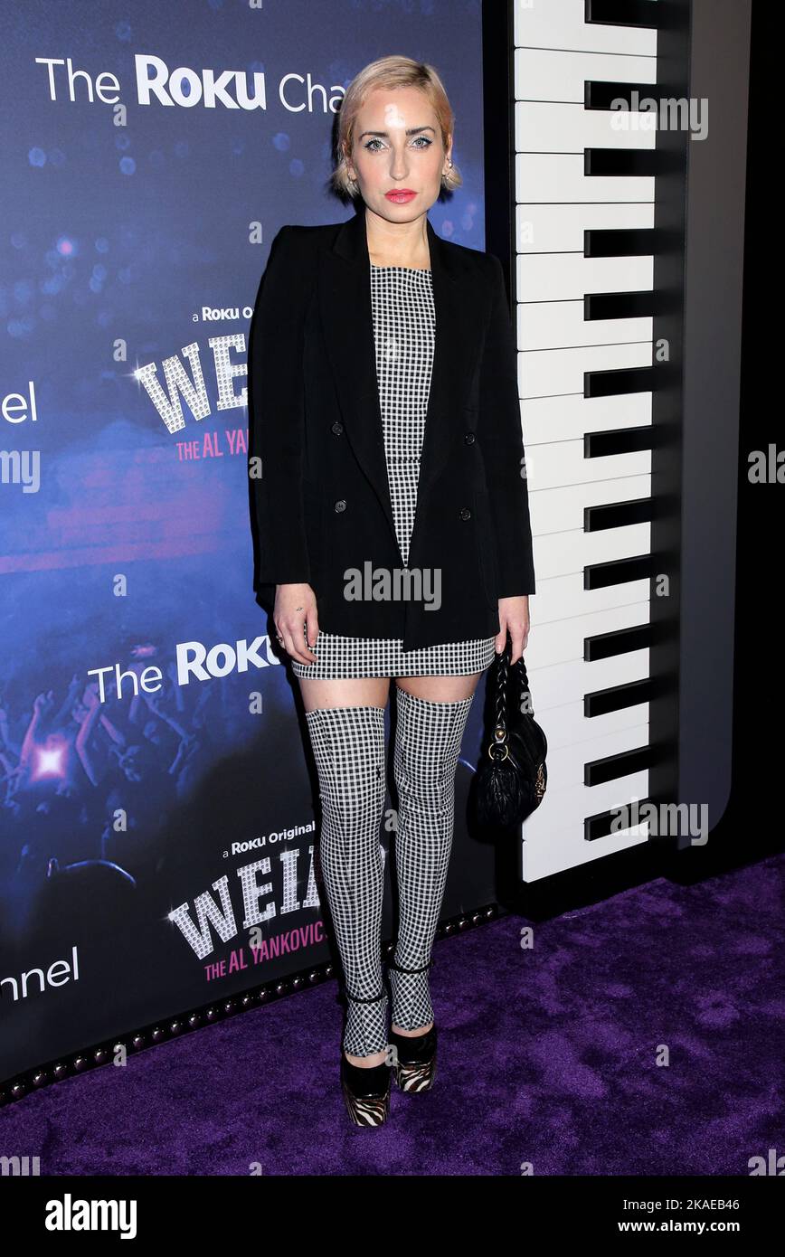 Zoe Lister-Jones attending 'Weird: The Al Yankovic Story' New York ...