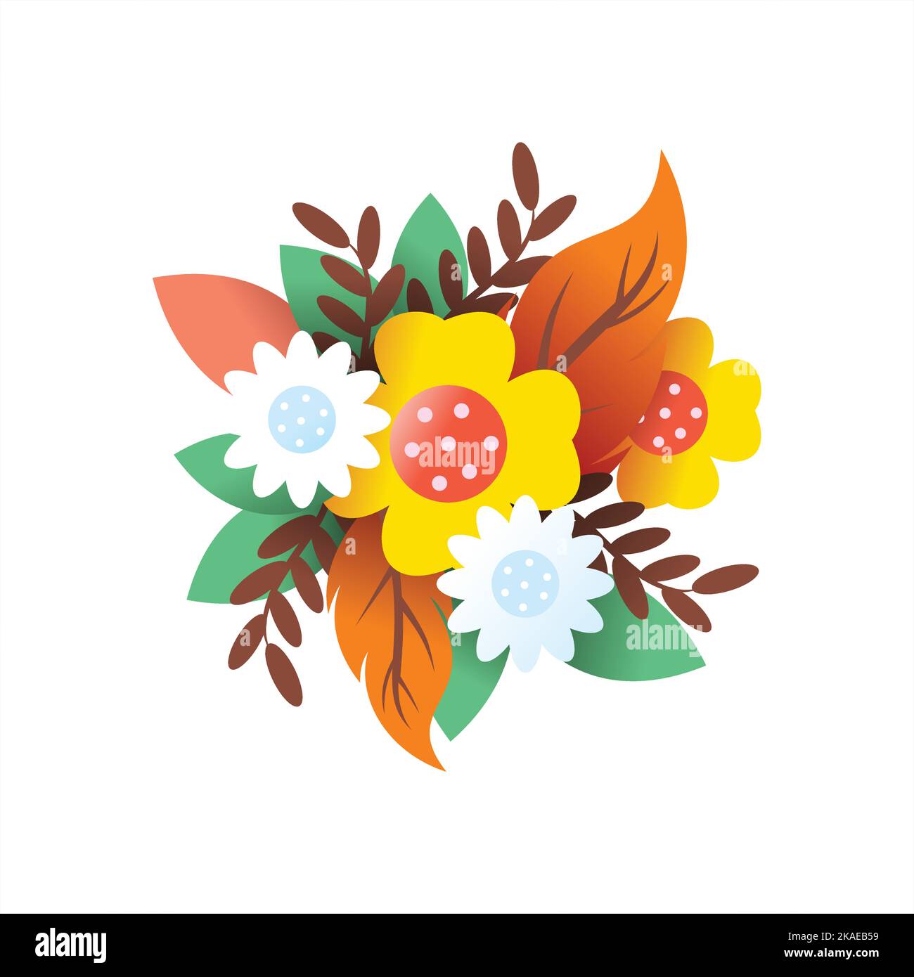 Beautiful vector flower and plant designs for wall pictures or book ...