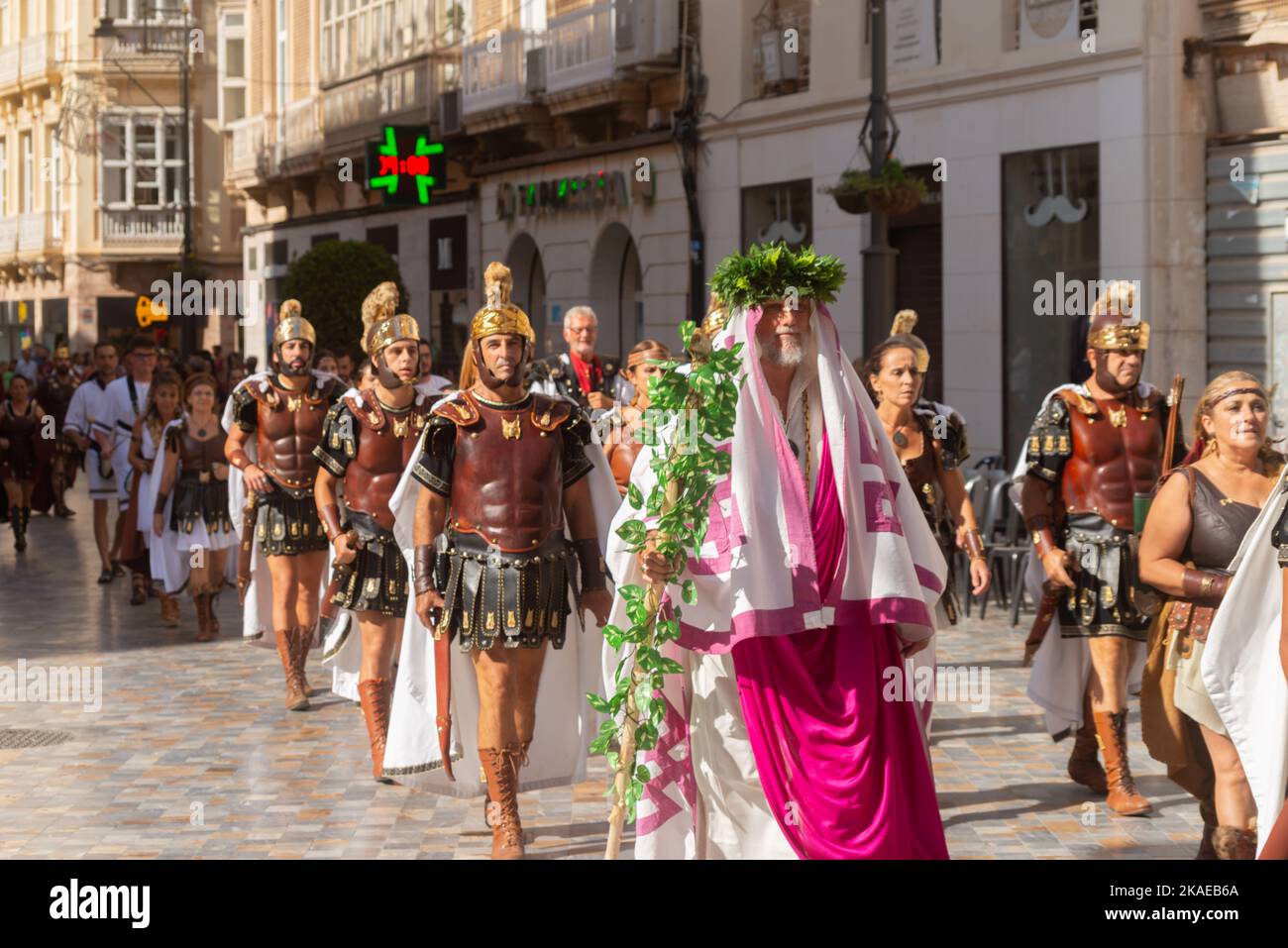 CARTAGENA, SPAIN - 23 SEPTEMBER 2022 Carthaginians and Romans historic ...