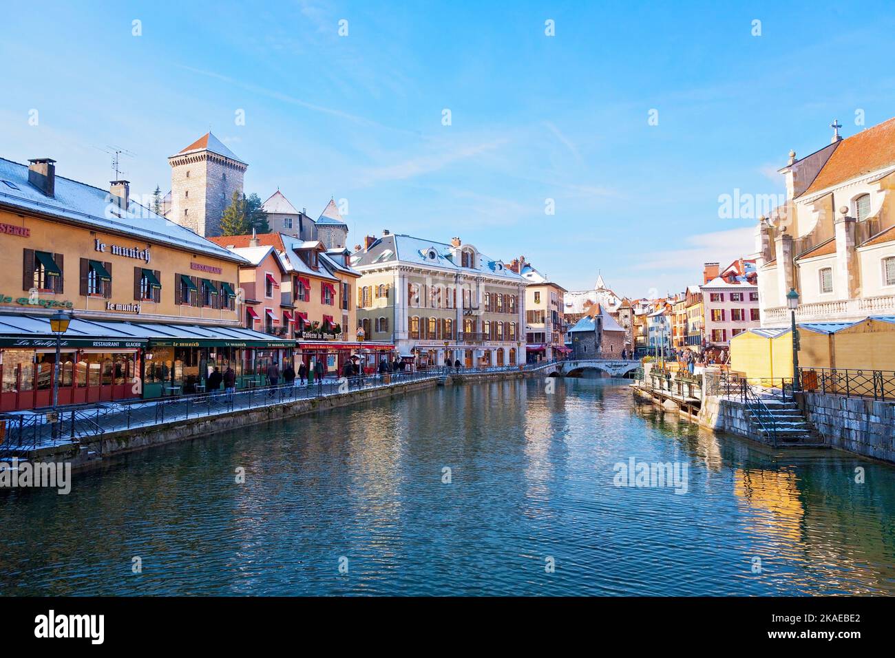 Medieval City Annecy in French Alps in winter, France Stock Photo - Alamy
