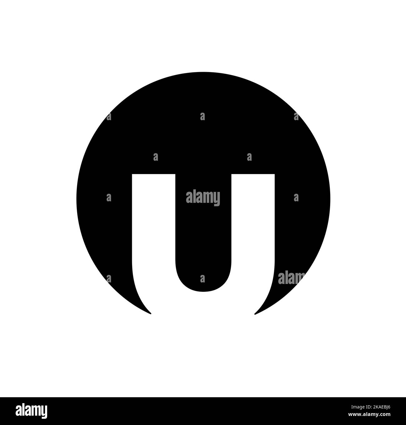 A vector of a 'U' logo on a white background Stock Vector Image & Art ...