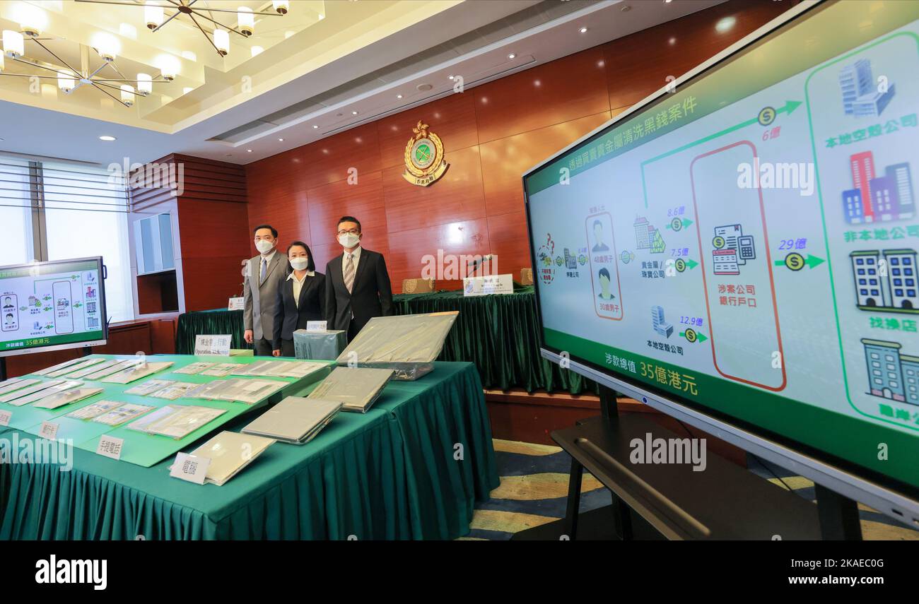 (L to R) Mr Yeung Yuk-man, the Group Head (Financial Investigation ...