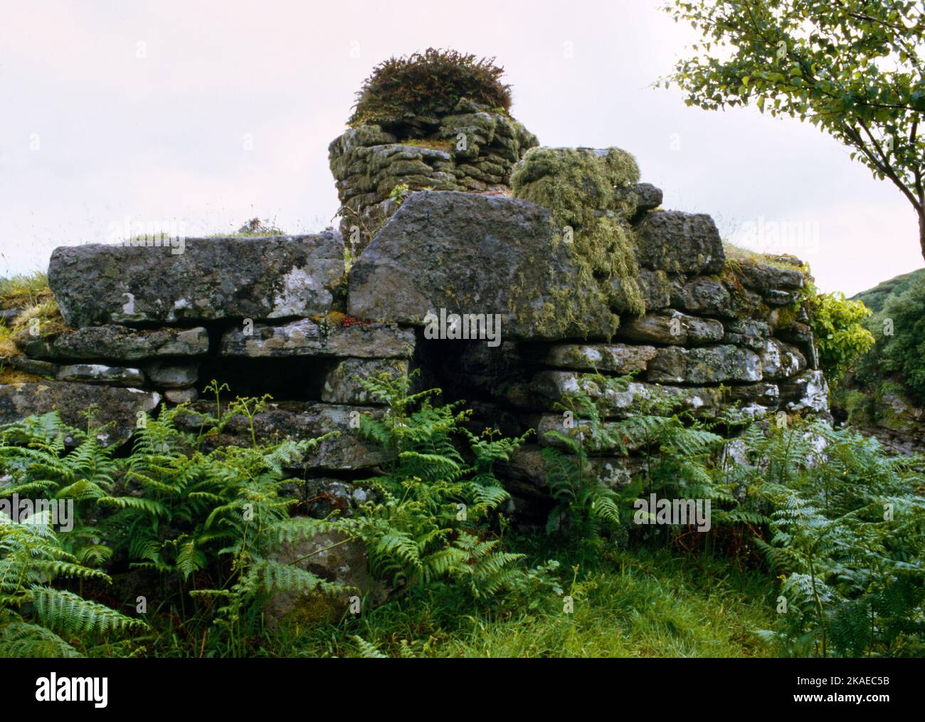 The outer face & entrance of Dun Grugaig Iron Age galleried dun, Isle ...