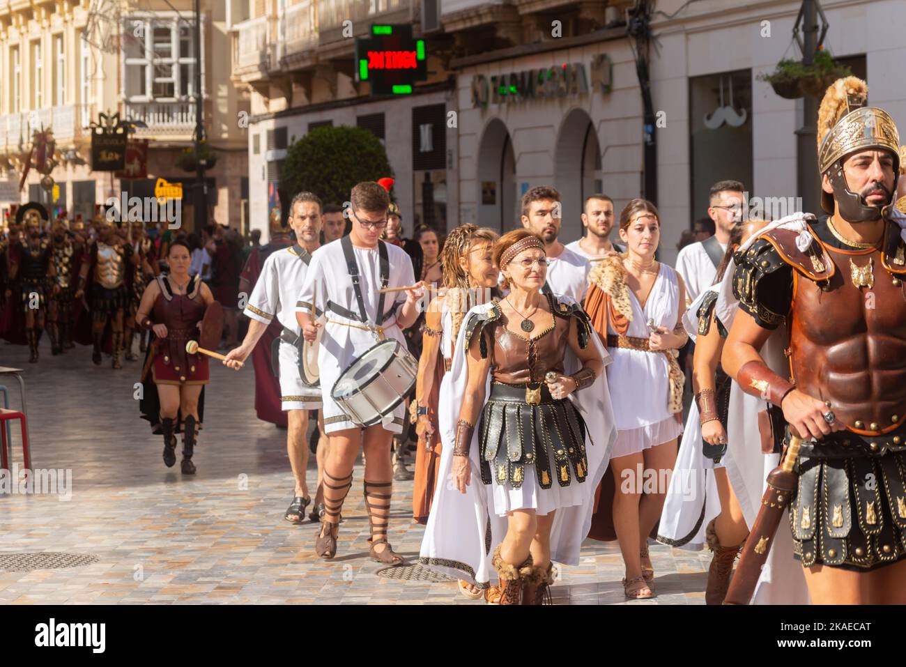 CARTAGENA, SPAIN - 23 SEPTEMBER 2022 Carthaginians and Romans historic ...