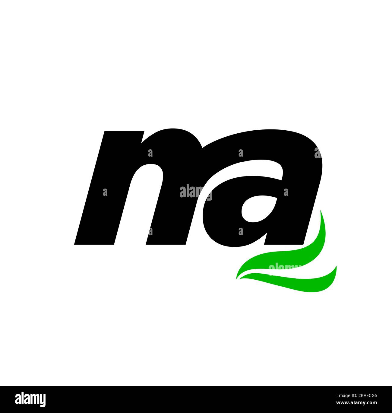 A vector illustration of a monogram of the initial letters of the MA ...