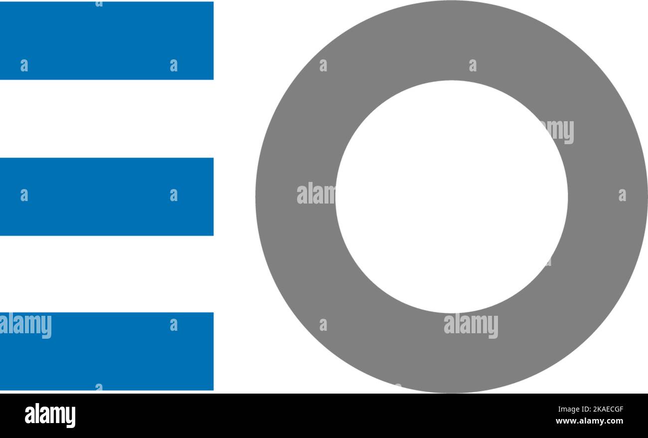 A vector illustration of EO logo icon template Stock Vector Image & Art ...