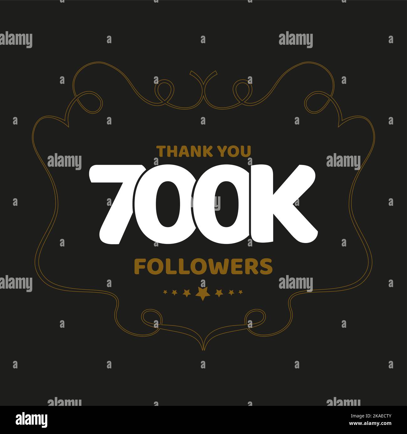Thank 700k social media Stock Vector Images - Alamy