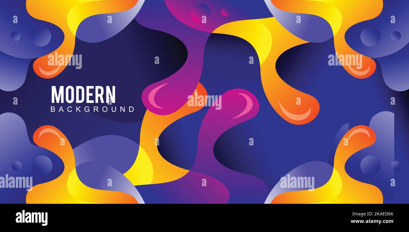 A vector illustration of a liquid abstract modern background Stock ...