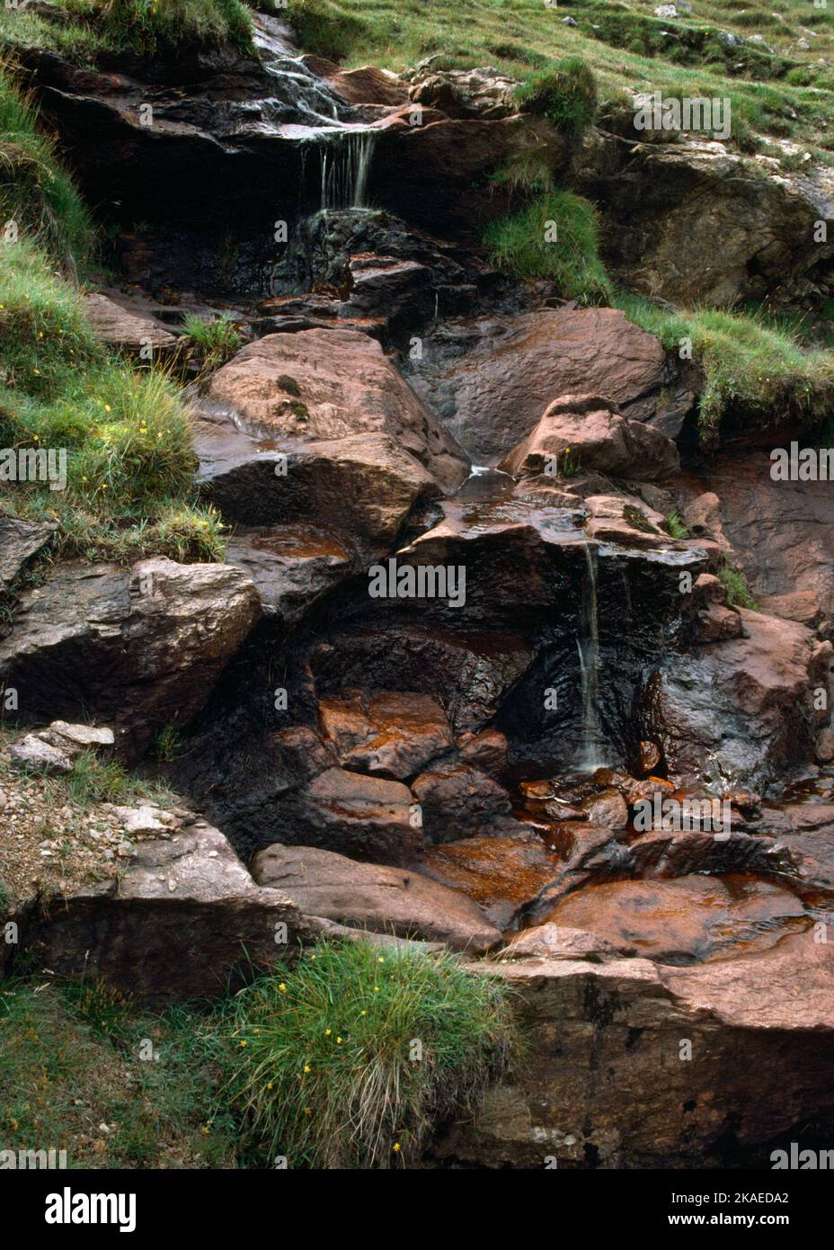 View NNW at part of the steatite (soapstone) quarries in the bed of the ...