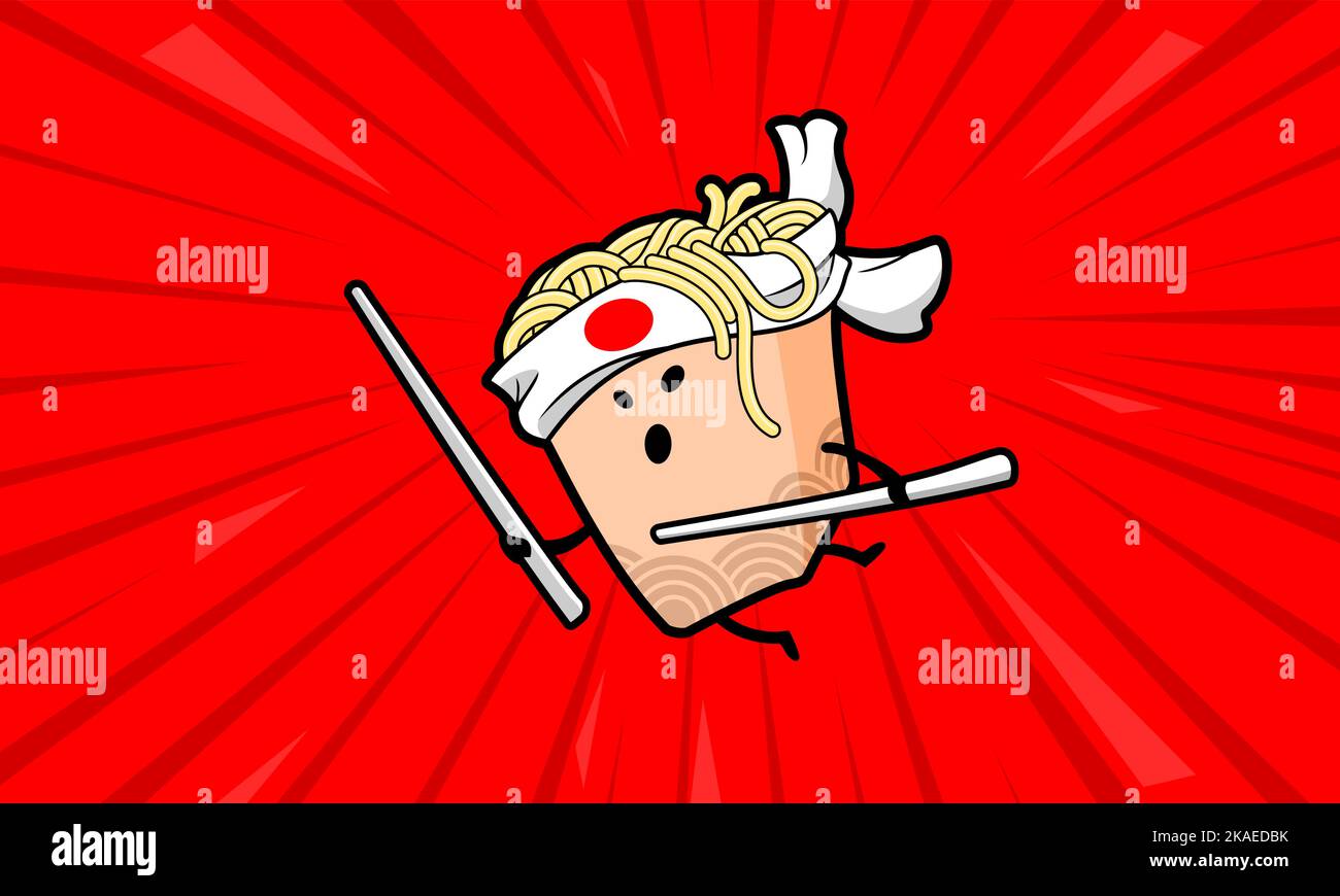 Cartoon noodles in box hi-res stock photography and images - Alamy