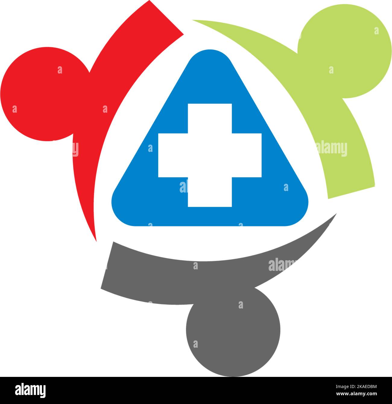 A colorful vector illustration of community care icon Stock Vector ...