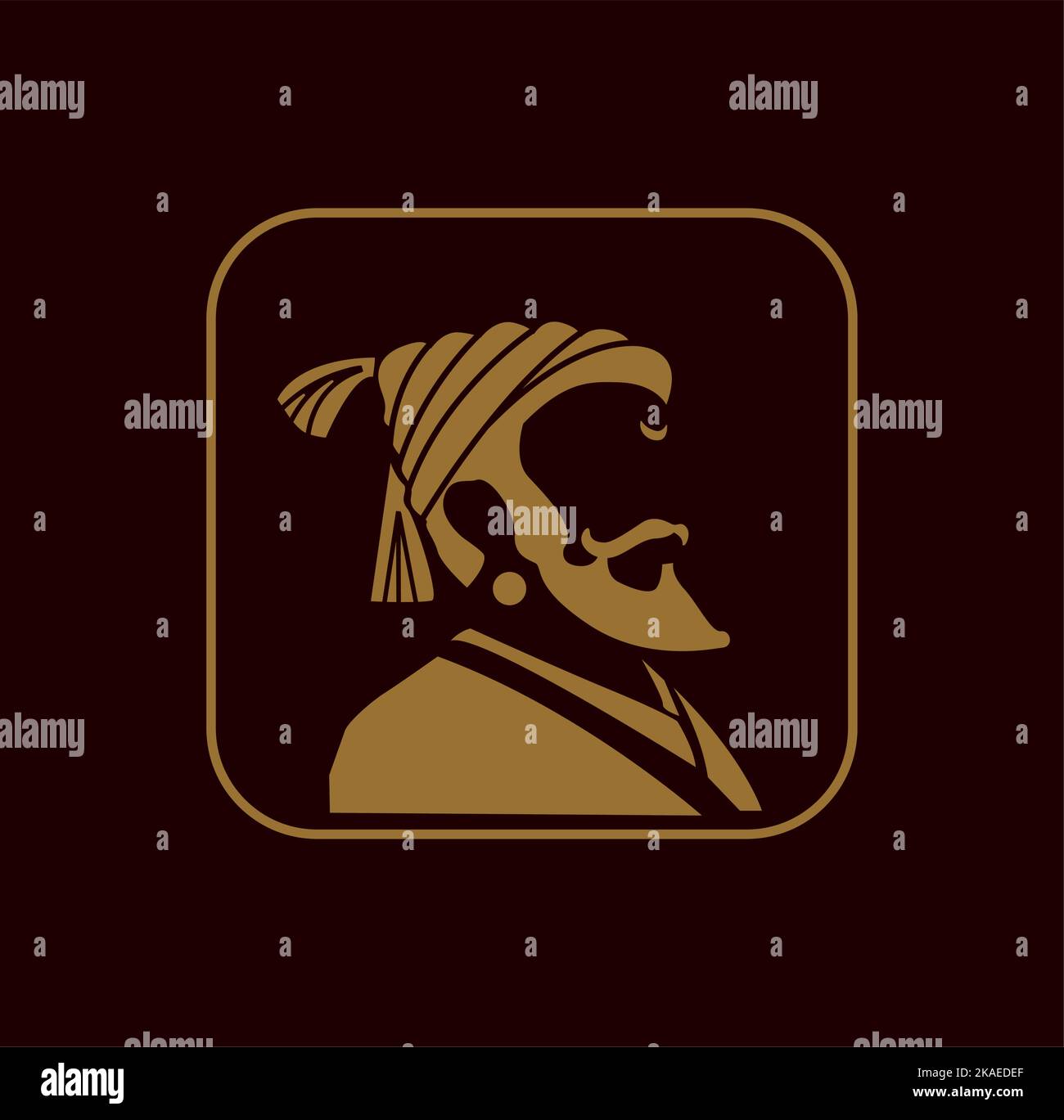 Shivaji face Stock Vector Images - Alamy