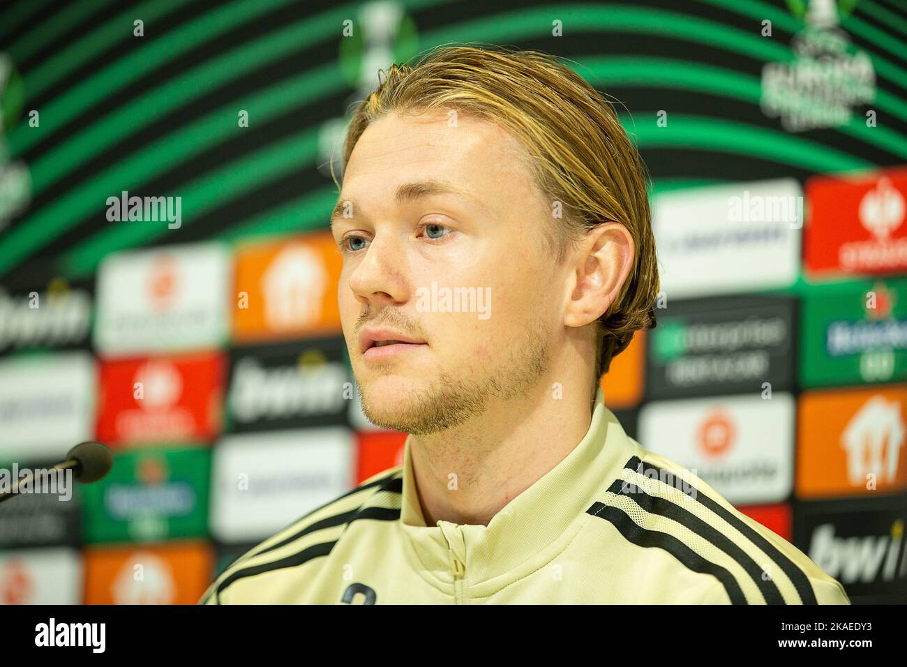 Molde's Birk Risa pictured during a press conference of Norwegian team ...