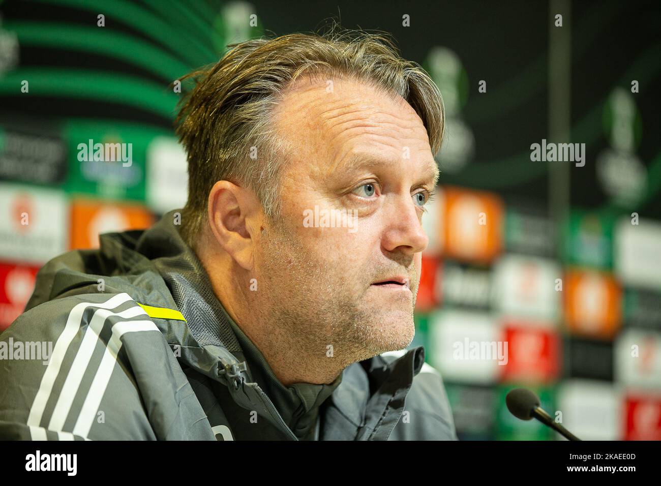 Molde's head coach Erling Moe pictured during a press conference of ...