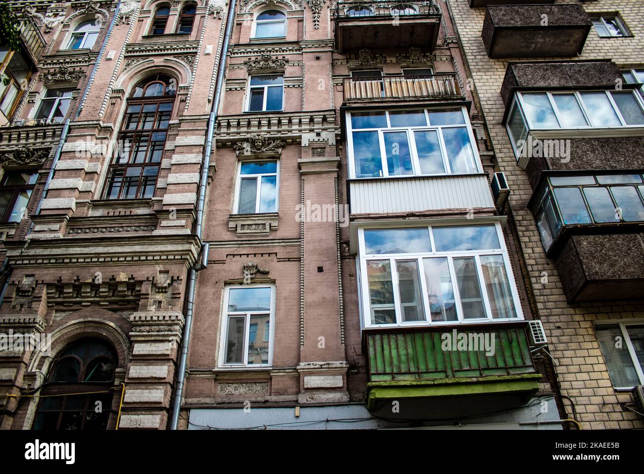 Cityscape and architecture of the city of kyiv during the war with ...