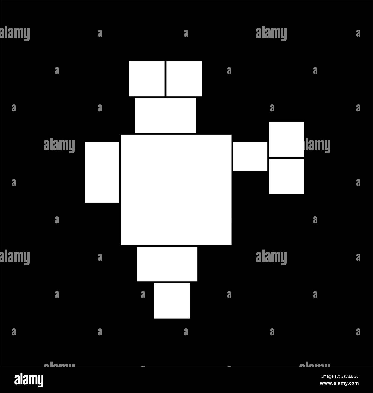 A vector illustration of India map visual in graphic square form Stock ...