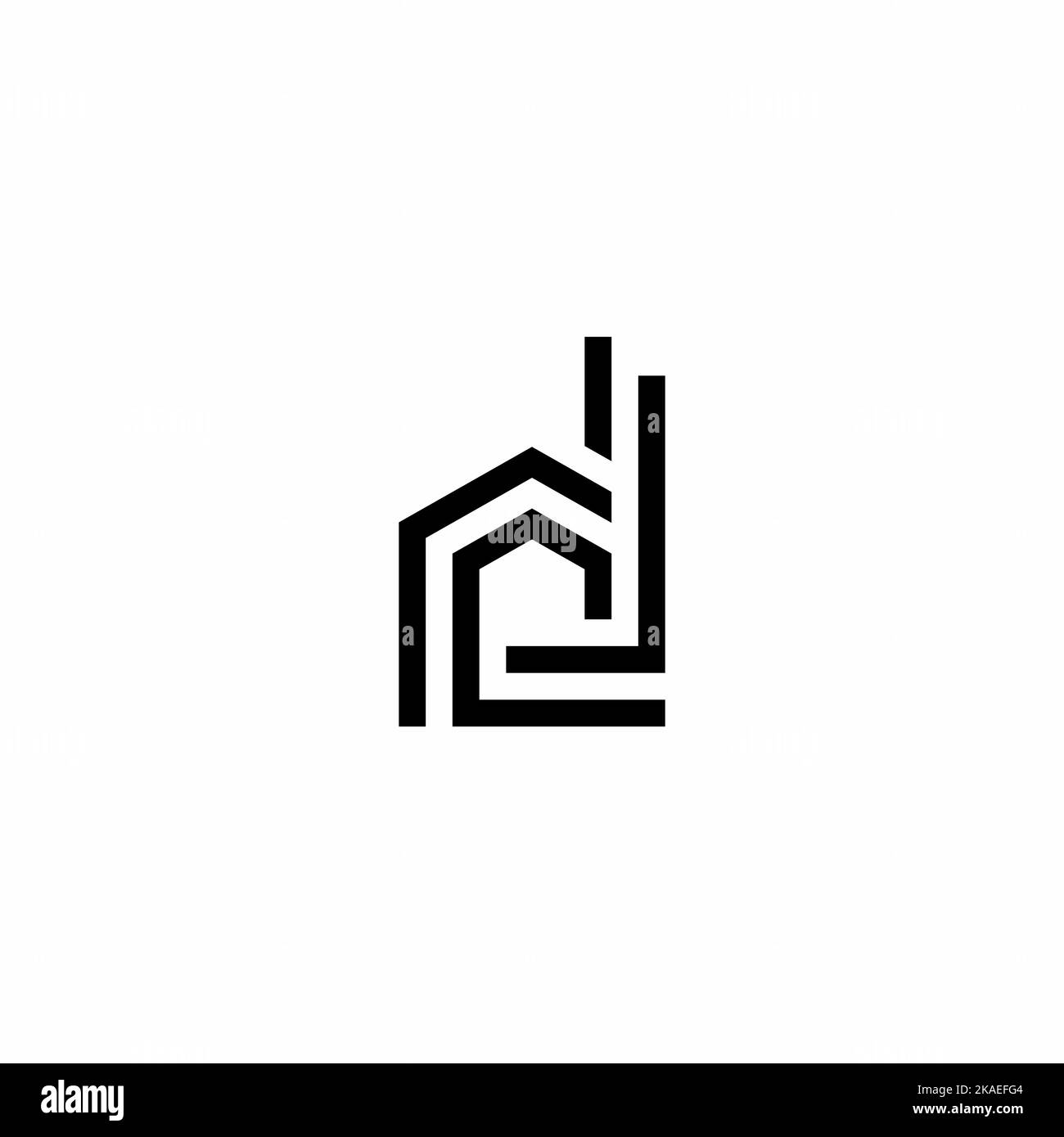 logo D simple elegant nuance Stock Vector Image & Art - Alamy