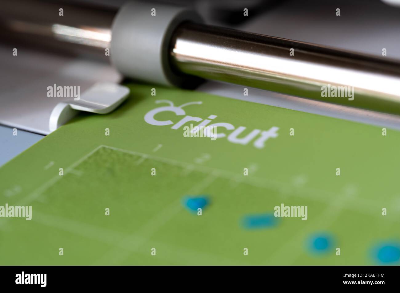 Tiffin, Iowa, USA - 10.2022 - Cricut smart cutting tool used in arts ...