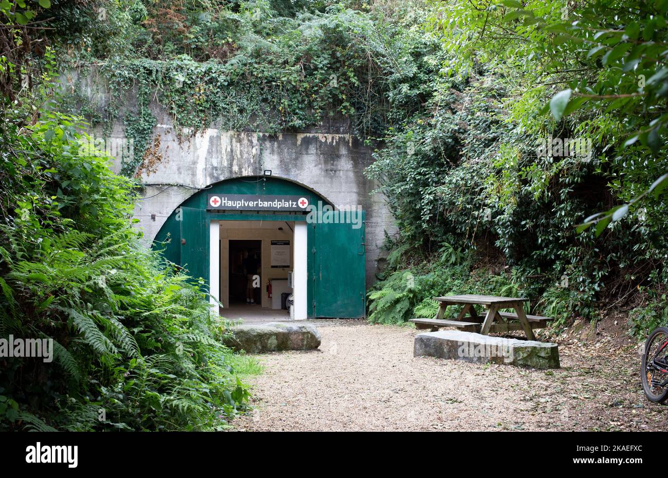 The entrance to the German Underground Hospital at La Vassalerie ...
