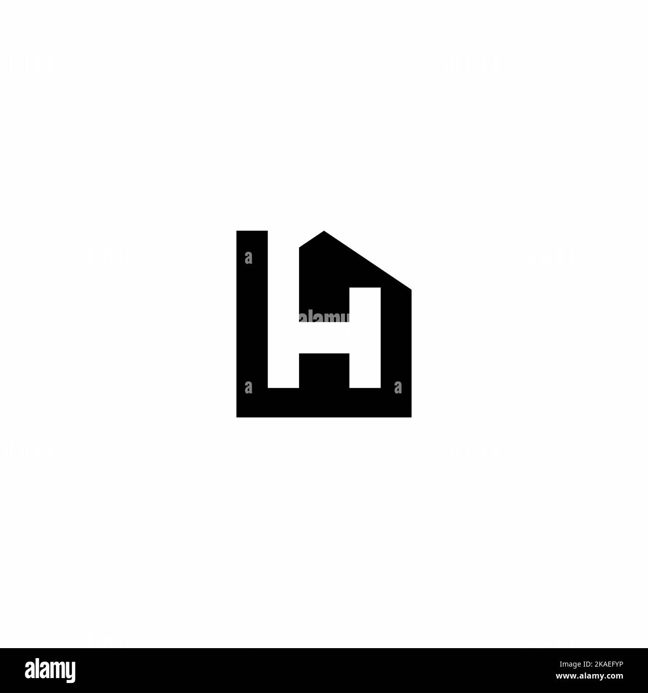 H house logo Black and White Stock Photos & Images - Alamy