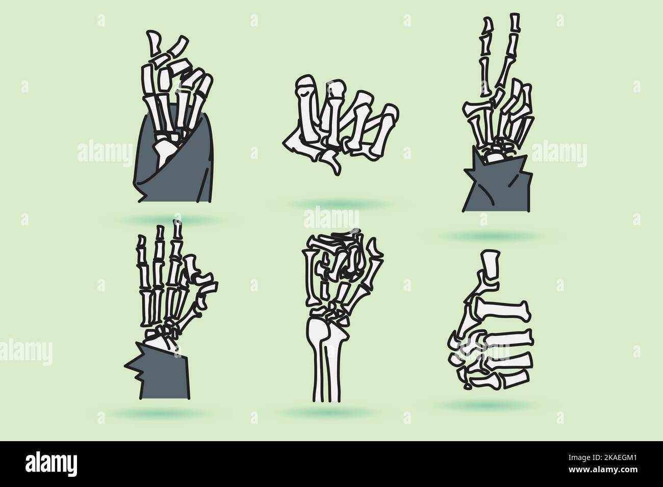 Human skull in hand Stock Vector Images - Alamy