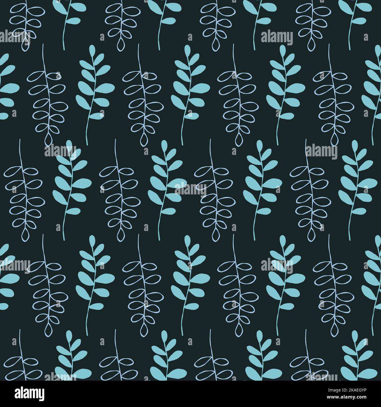 unique hand drawn abstract floral pattern Stock Vector Image & Art - Alamy