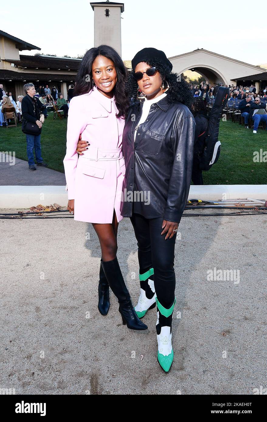 O.N.E The Duo, Tekitha Diggs and Prana Supreme Diggs pose during the ...